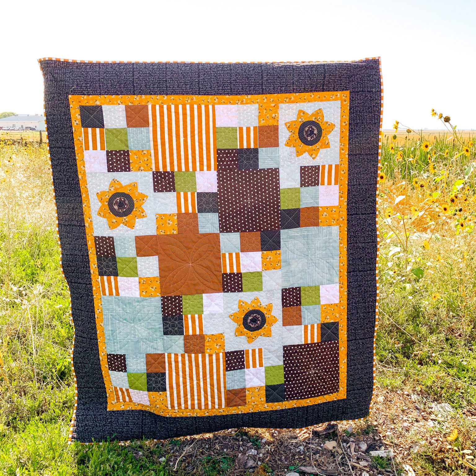 Sunflower Patches Quilt Kit